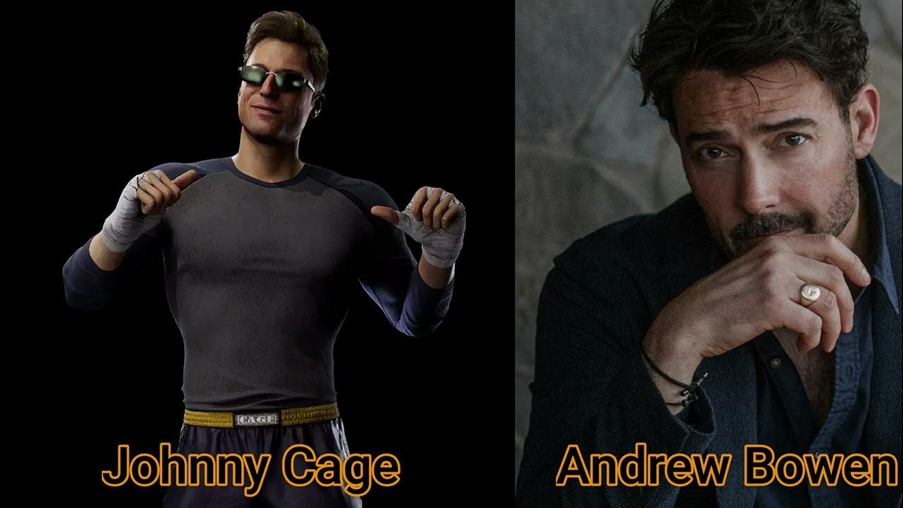 Character and Voice Actor - Mortal Kombat 1 - Johnny Cage - Andrew Bowen - YouTube