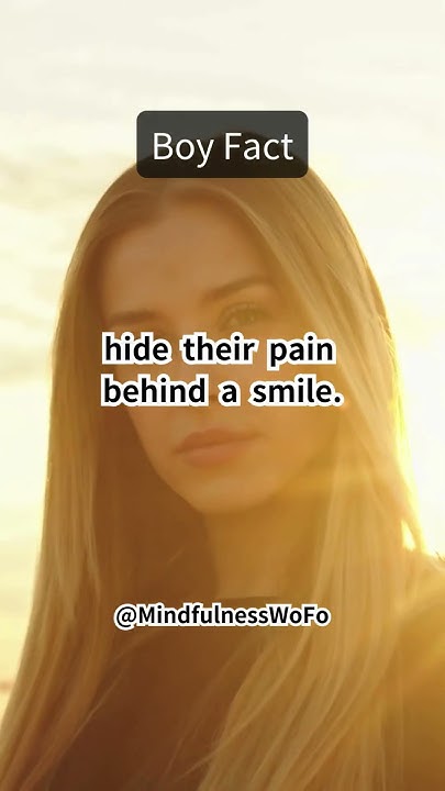 (B022) Boys often hide their pain behind a smile #shorts - YouTube