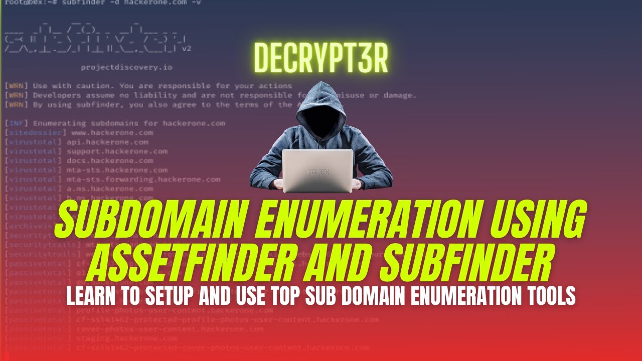 Subdomain Enumeration using AssetFinder & SubFinder | Setup ...