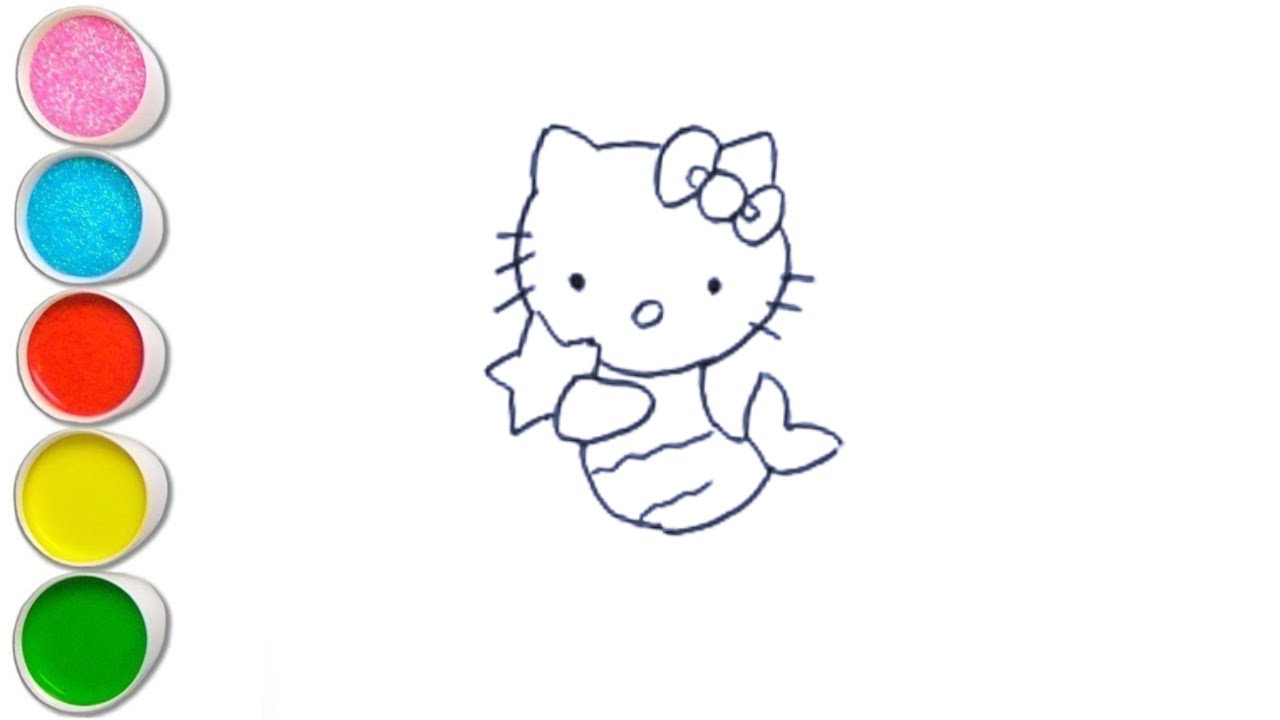 I Spent 4 Minutes Drawing MERMAIDS with Hello Kitty Here's What ...