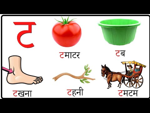 ट से टमाटर | ta wale shabd | hindi consonants letters | ट से बनने वाले ...