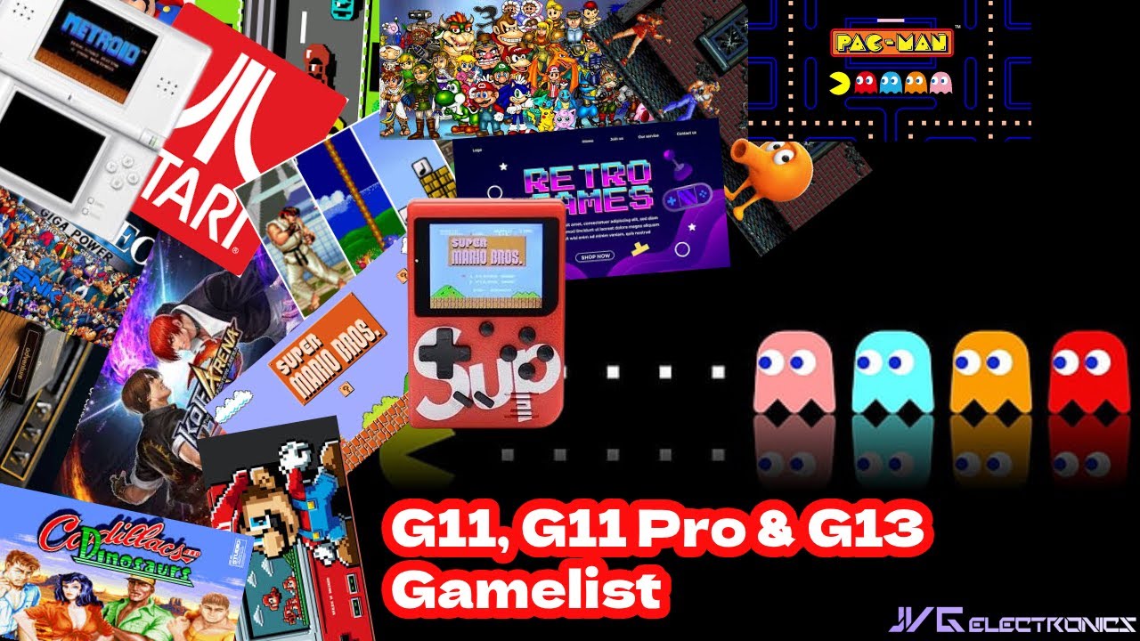 Gamebox G13 Pro 64 GB Complete Game List - YouTube