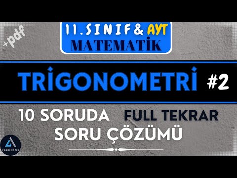11.Sınıf Trigonometri Soru Çözümü ve Full tekrar