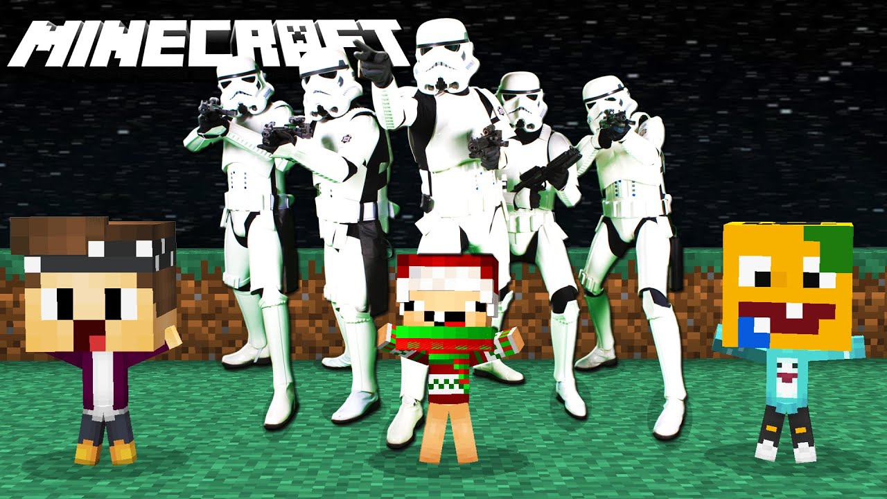 Stormtrooper Armee zerstören die Stadt in Minecraft!😱 - YouTube