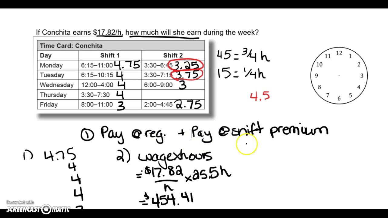 WA10 Lesson 2.3 Additional Earnings - YouTube