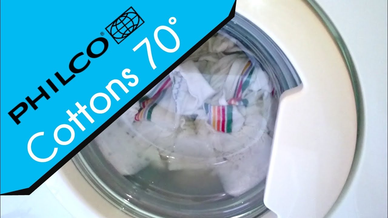PHILCO washing machine - Cottons 70° - YouTube