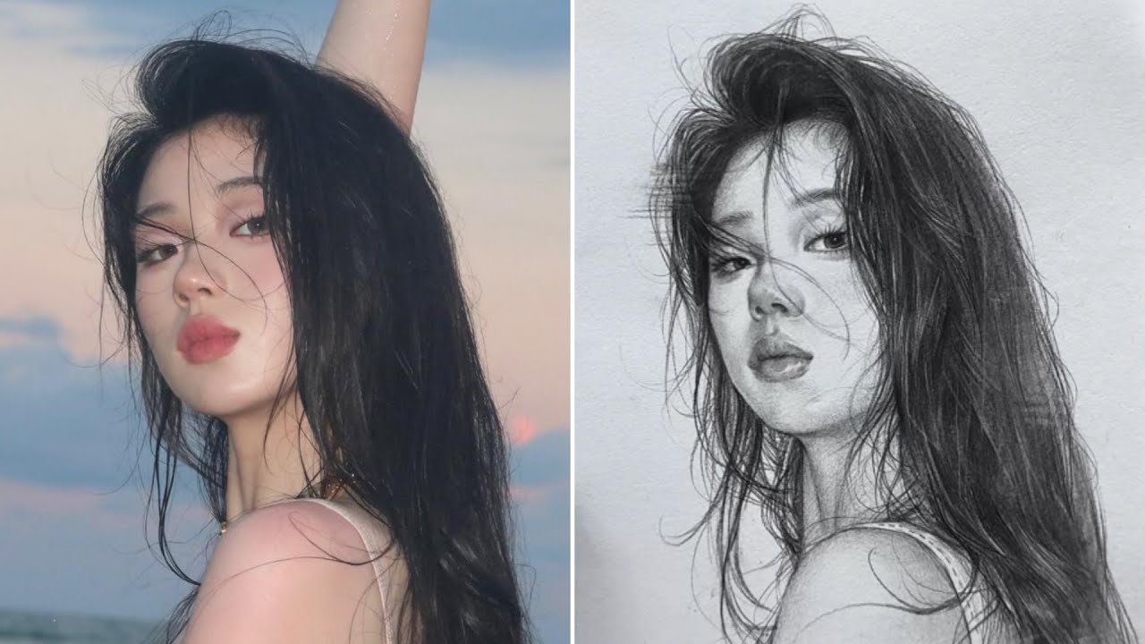 How to Draw A Cold Girl Step by Step || Realistic Portrait Sketch - YouTube