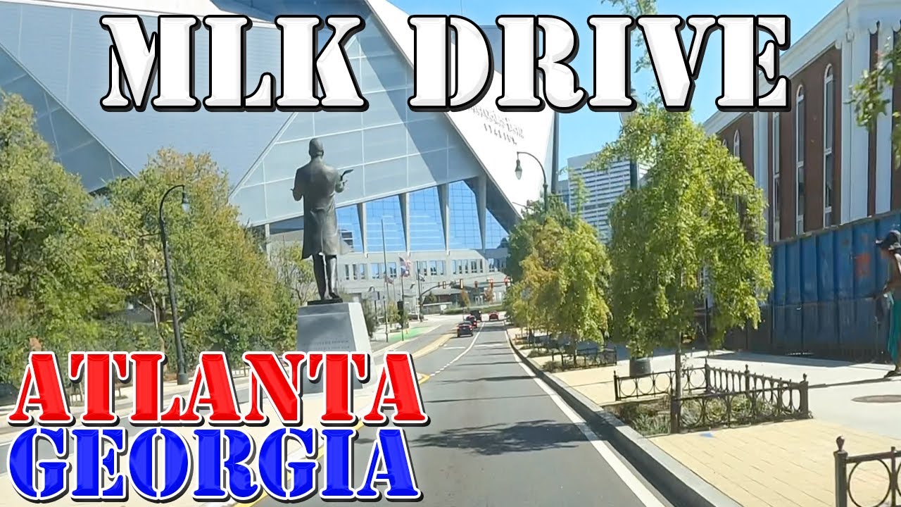 Martin Luther King Jr. Drive - Atlanta - Georgia - 4K Street Drive ...