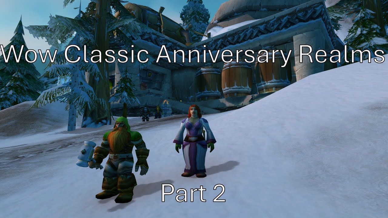 Wow Classic Anniversary Realms | Dwarf Priest part 2 | Relaxing / No ...
