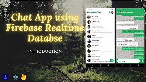 Chat App using Firebase Realtime Database - React Native - YouTube