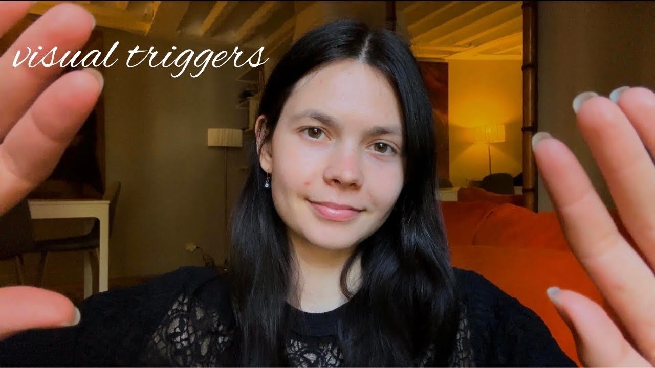 ASMR soothing hand movements and face brushing for sleep | visual ...