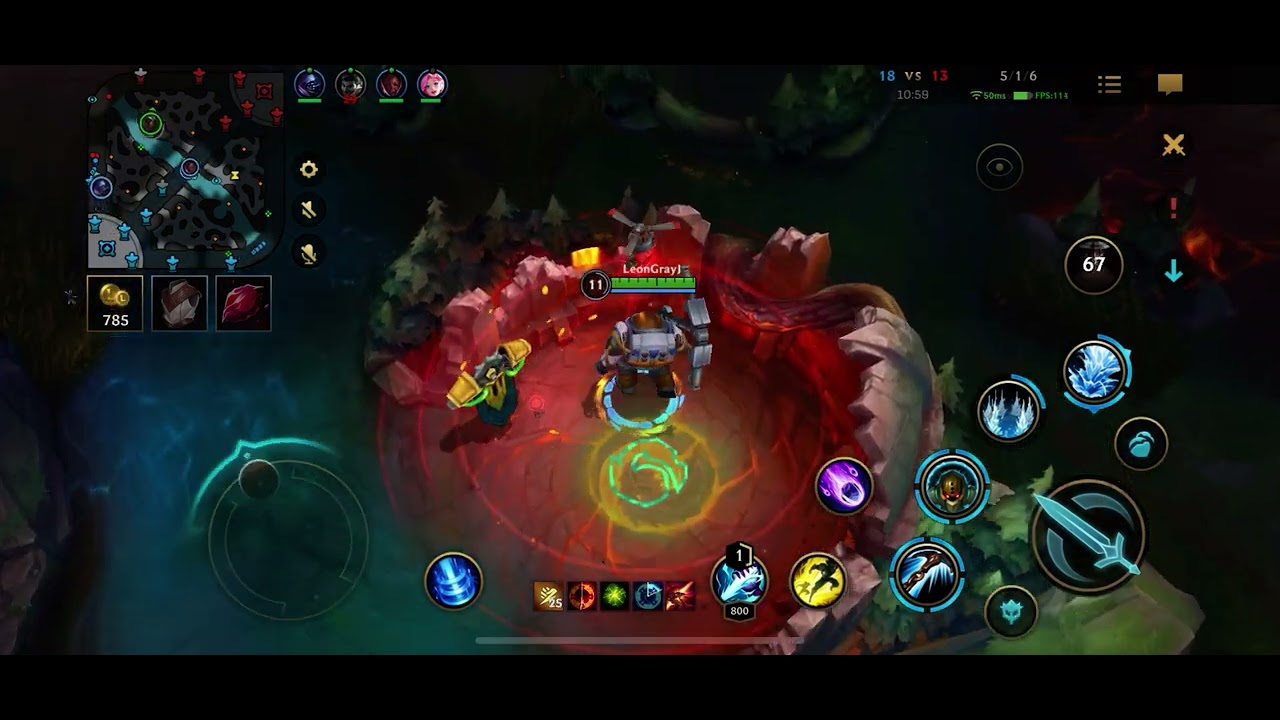 Playing Nautilus As Jungle 🔵League of Legends: Wild Rift - Nautilus ...