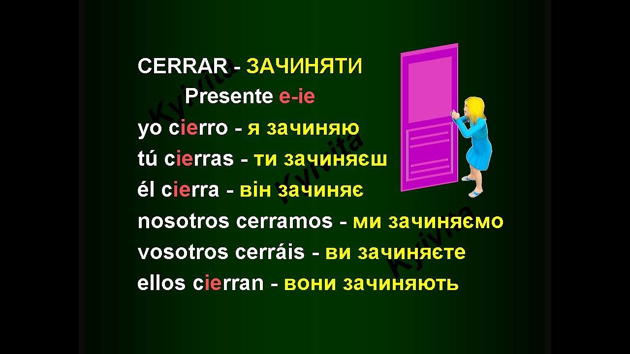 Cerrar | Presente de indicativo - YouTube