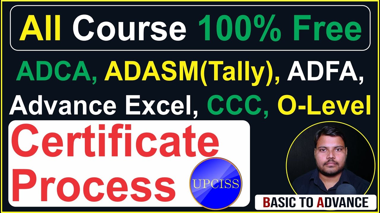 Free Computer Course with Certificate Video Lecture and PDF Notes ...