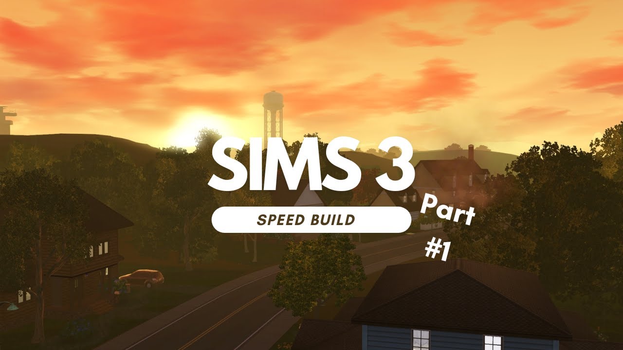 SIMS 3 - Speed Build #1 - YouTube