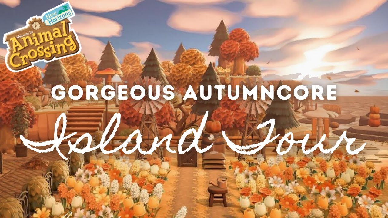 GORGEOUS AUTUMNCORE ISLAND TOUR | Animal Crossing New Horizons - YouTube