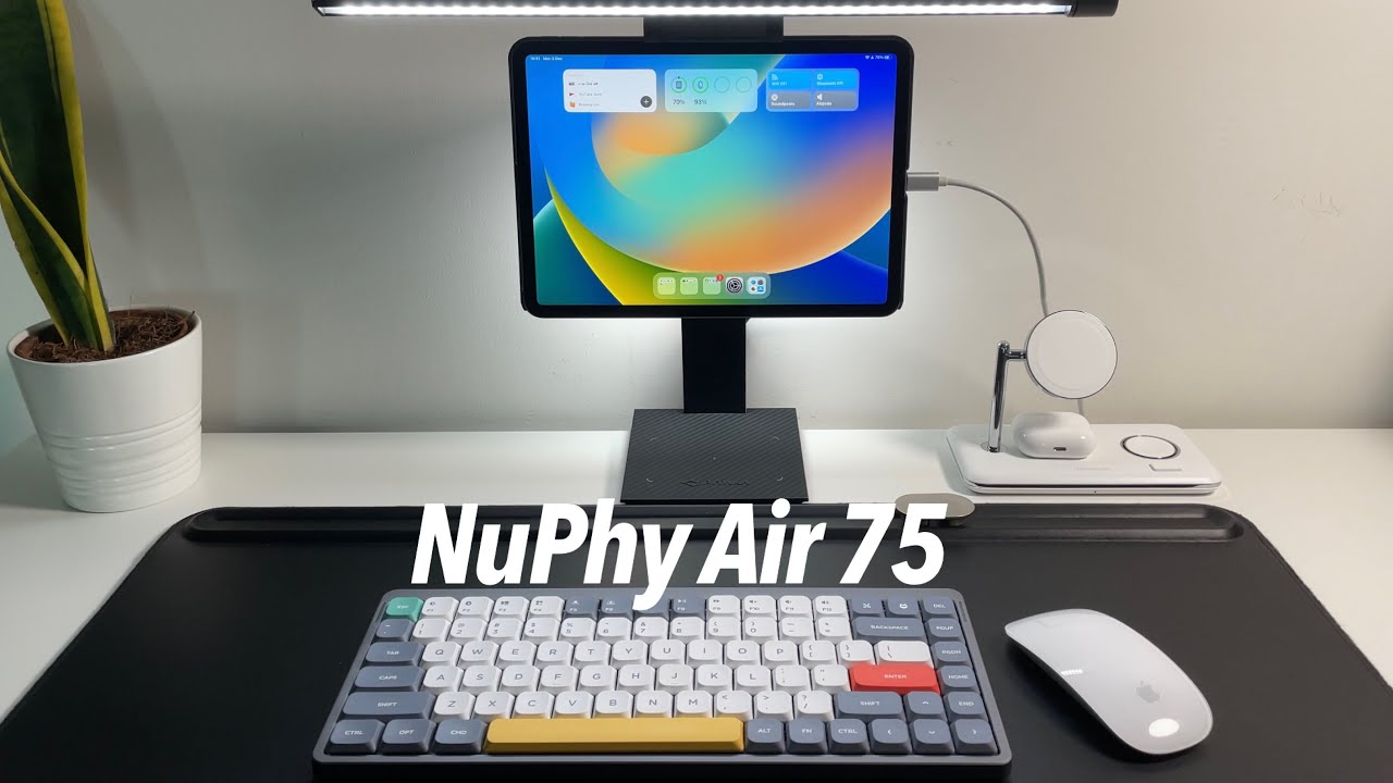 Nuphy Air75 keyboard with iPad - YouTube