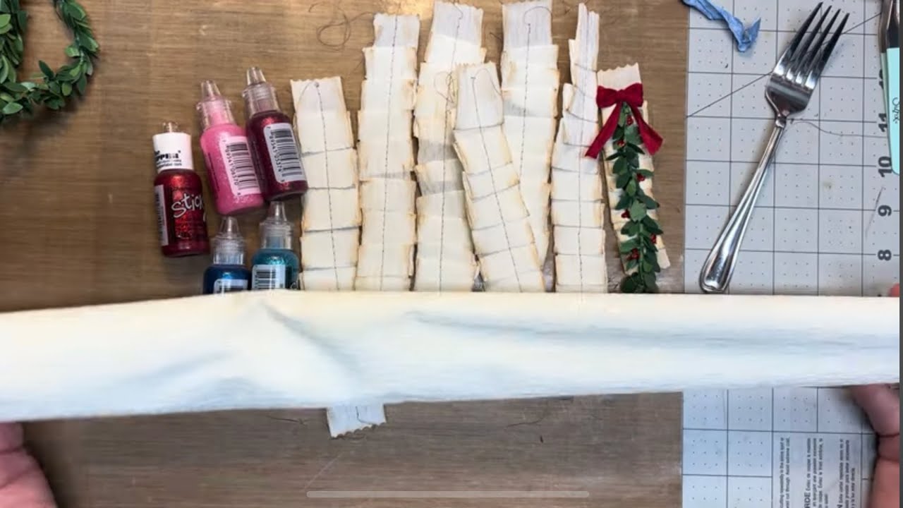 Let’s Make Some Greenery Christmas Journal Page Edgers! - YouTube