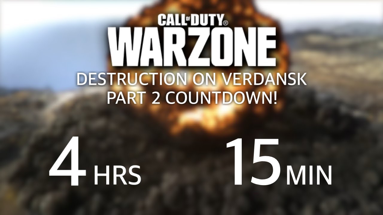 Destruction of Verdansk Part 2 Countdown! (Warzone Nuke Event Update ...