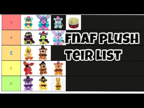 FNaF PLUSH TIER LIST!! - YouTube