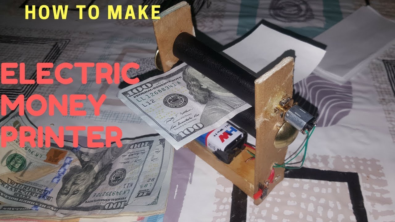 DIY: How to Make a Electric Money Printer Machine.. MAGIC TRICK - YouTube