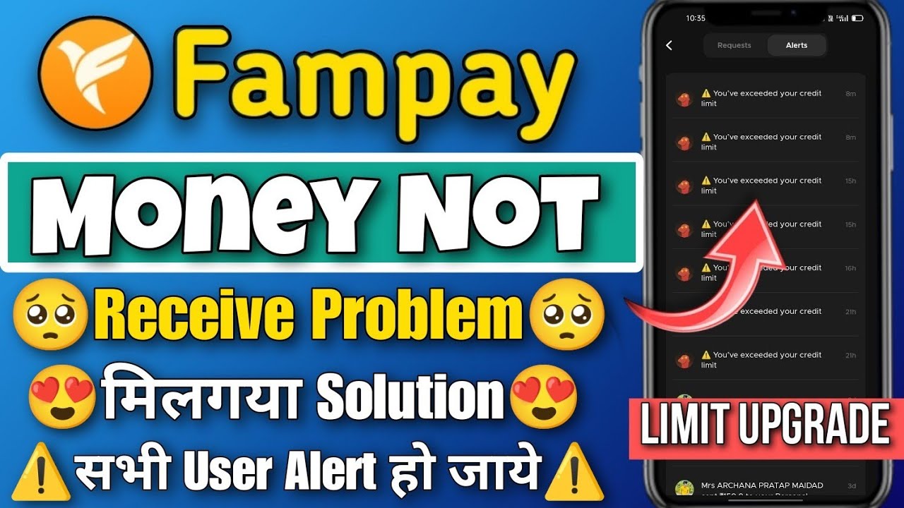 Fampay Money Not Receive🥺| You've exceeded your credit limit problem ...