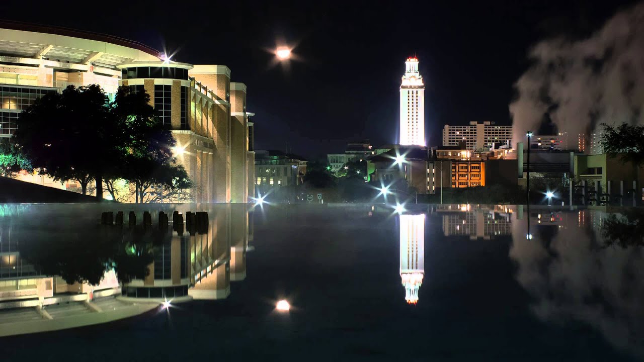12/29/2014 Half Moon, UT Tower and LBJ Fountain (35mm) - YouTube