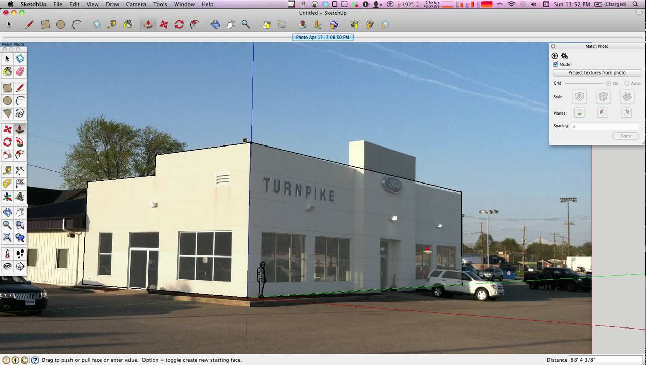 how to Sketchup Photomatch - YouTube