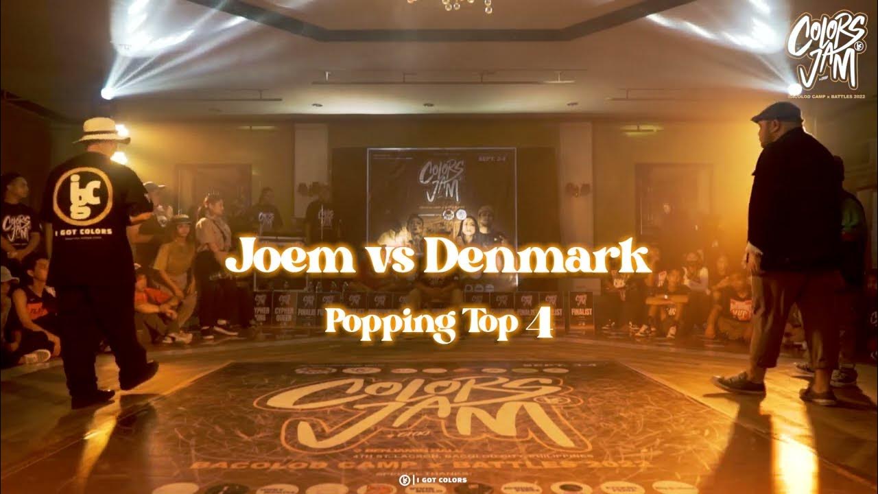 Joem vs Denmark | Top 4 Popping | Colors Jam Bacolod 2022 - YouTube