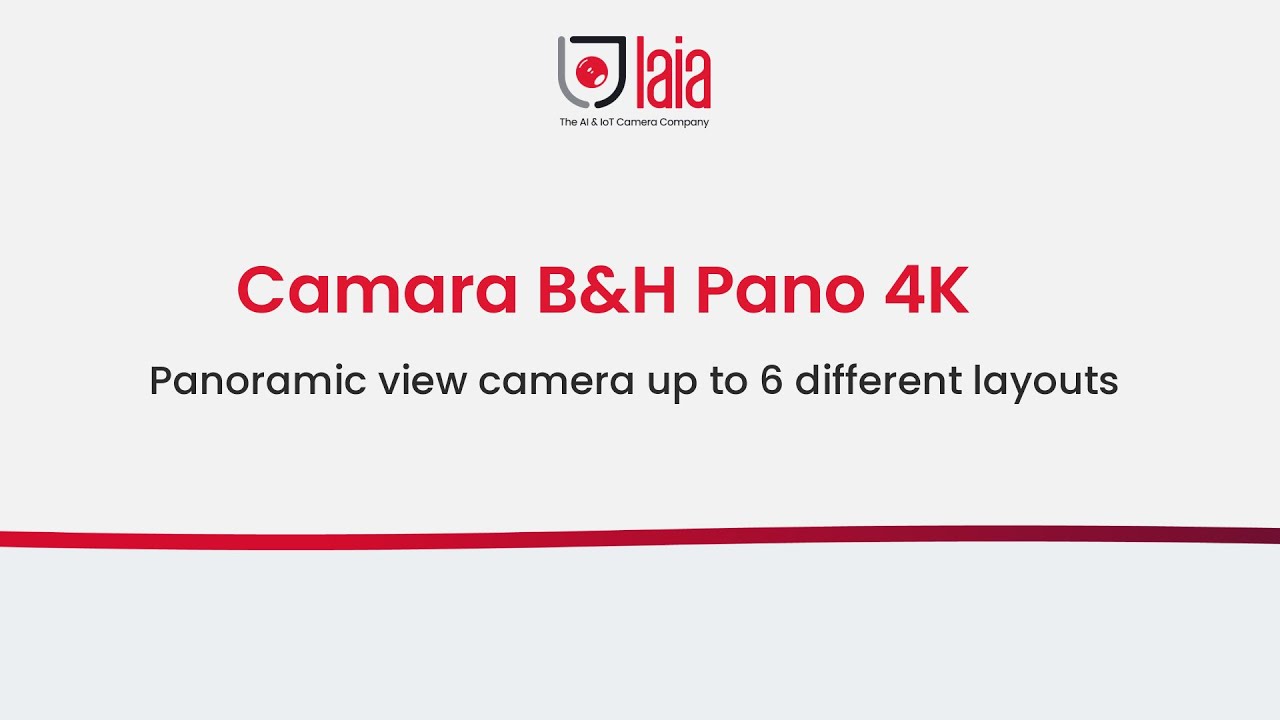 Camara B&H Pano 4K | Panoramic view camera up to 6 different layouts ...