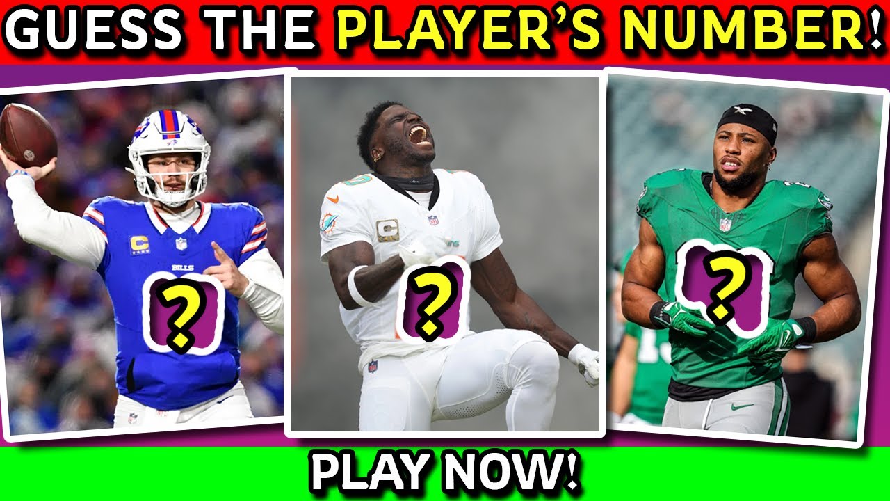Guess the NFL Player's Number! (QUIZ) - YouTube