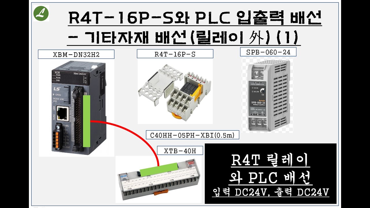 (1) R4T-16P-S(릴레이)와 PLC 입출력 배선(DC24V입력/DC24V출력) ㅣ부산 자동화제품 판매 및 기술 전문점(PLC, HMI, INV, 서보, 감속기)ㅣ ...