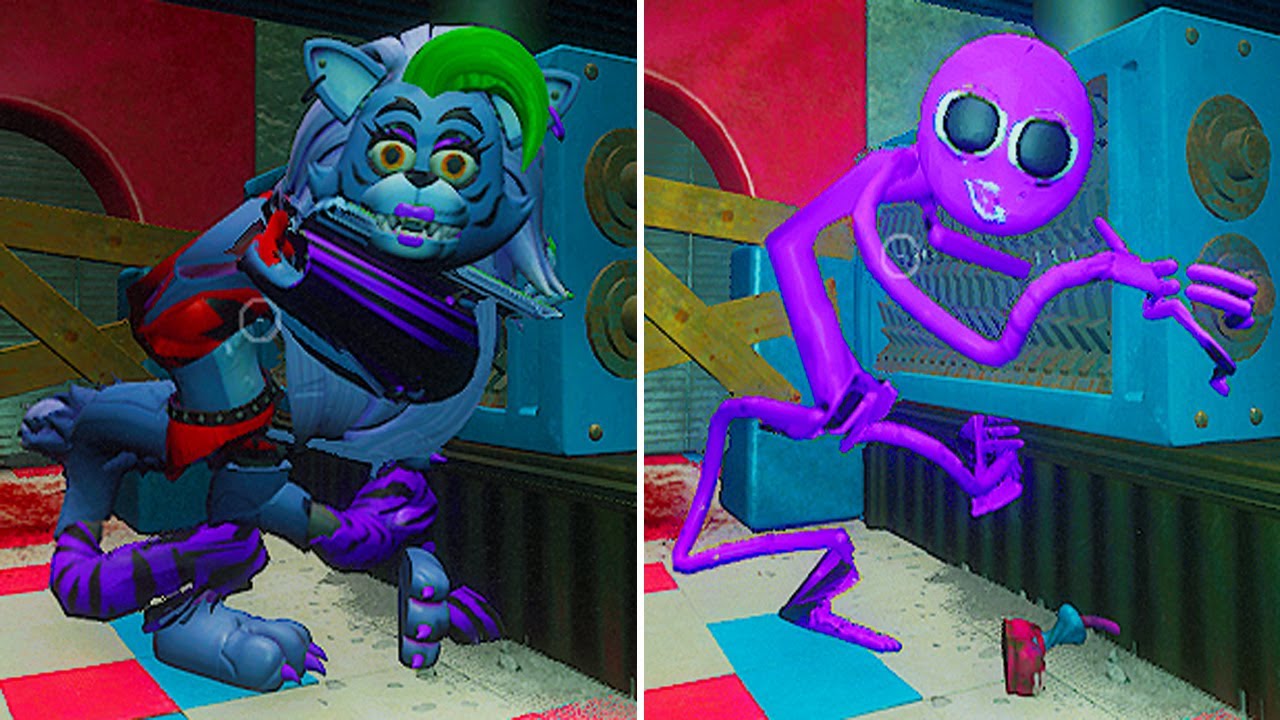 ROXY vs PURPLERAINFRIEND Death Ending with the grinder? Poppy Playtime ...