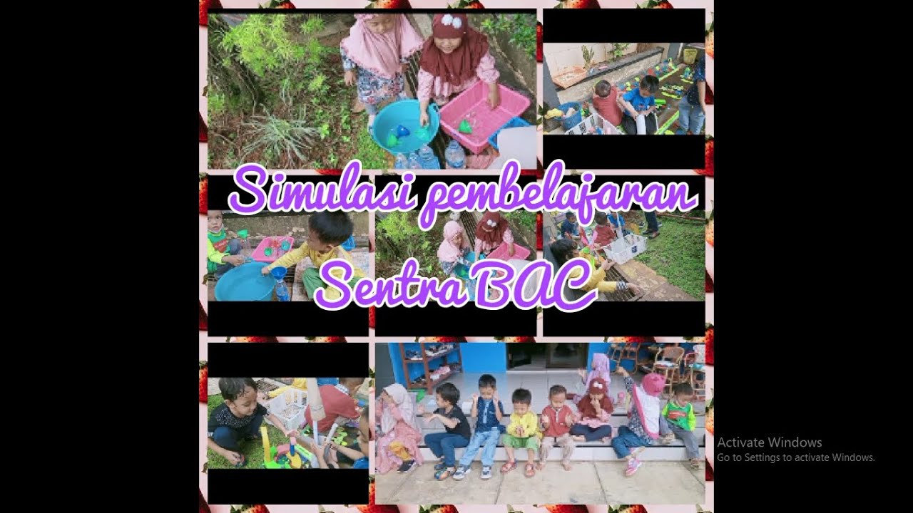 Simulasi Pembelajaran Sentra BAC _ KB INSAN MULIA - YouTube