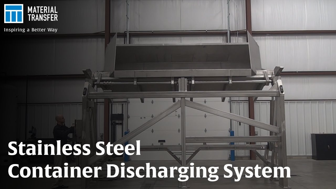Stainless Steel Container Discharging System With 7,500# Capacity - YouTube