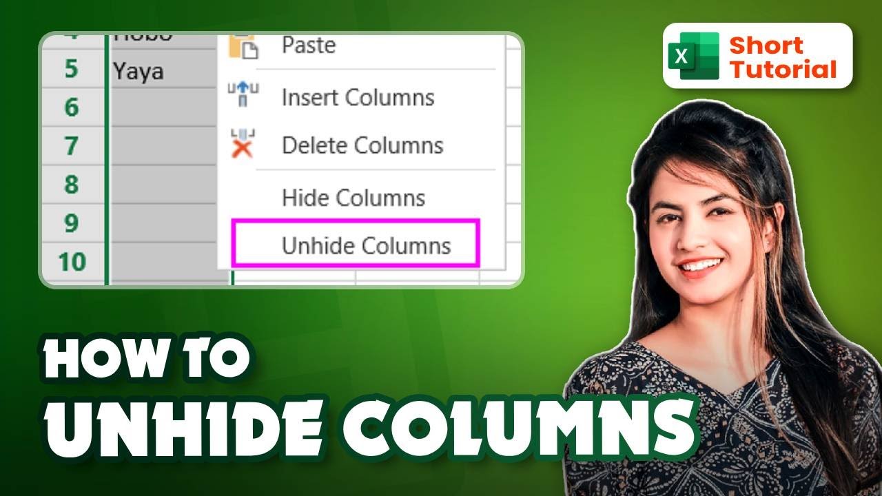 Excel Mastery How To Unhide Columns In Excel 2023 YouTube Excel Mastery How To Unhide Columns In Excel 2023 YouTube