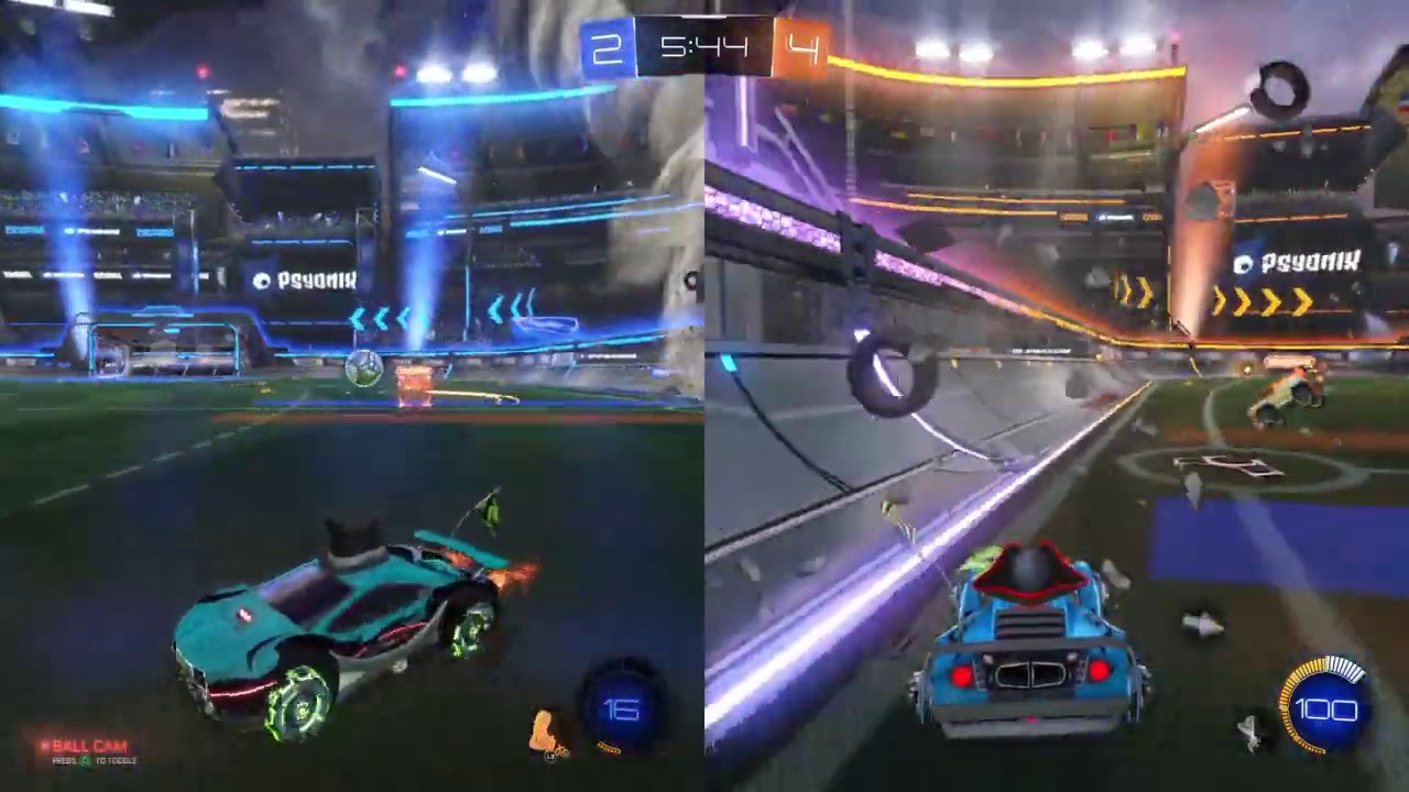 Playing rocket league - YouTube