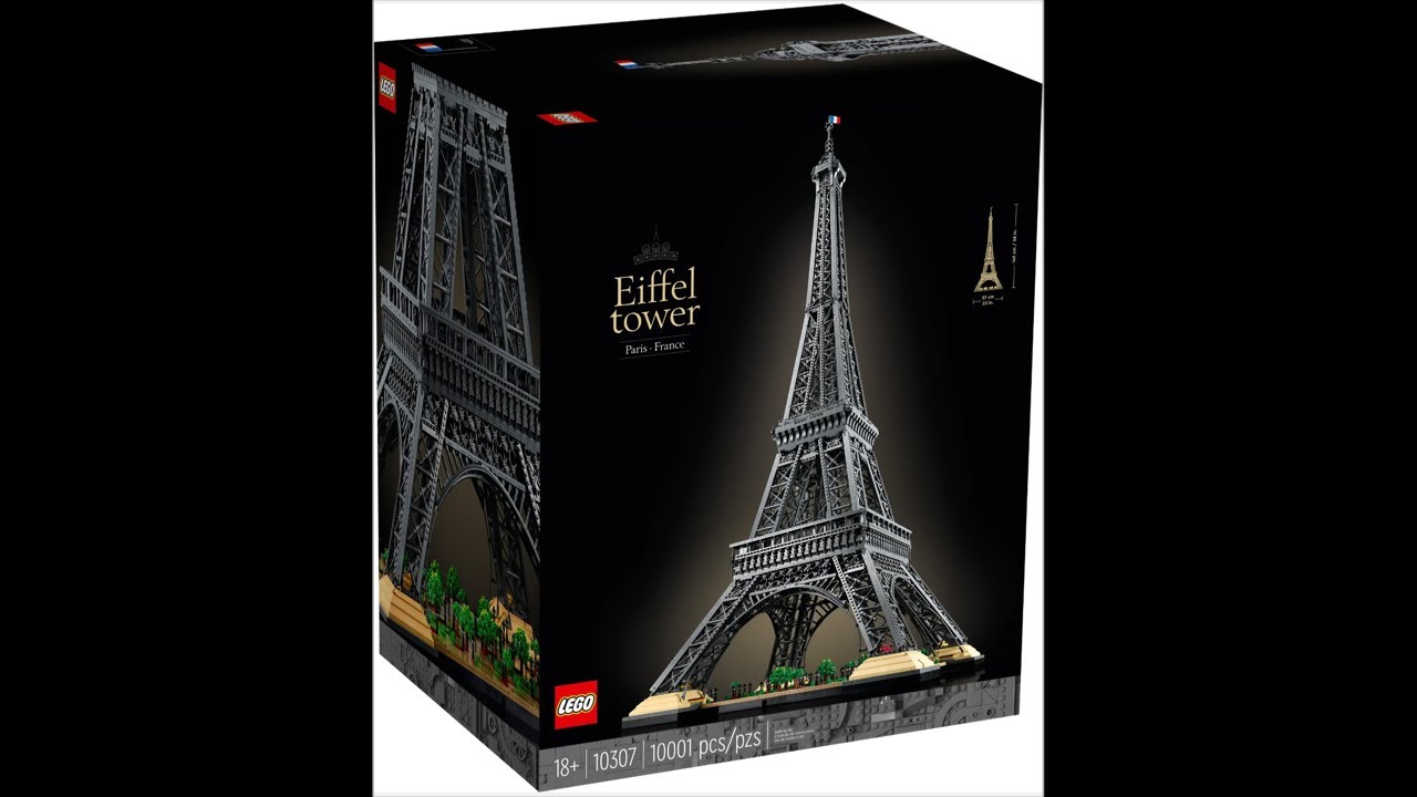 10,000 Pieces LEGO Eiffel Tower #live - YouTube
