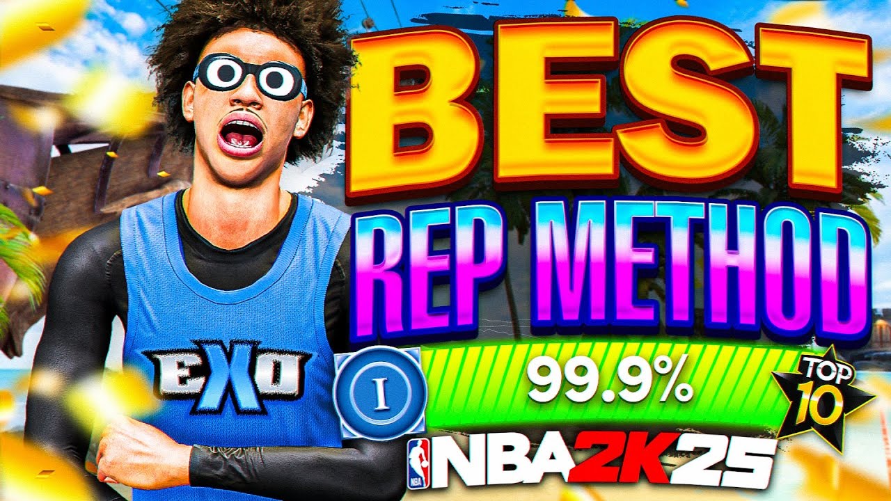 BEST REP METHOD! HOW TO REP & LEVEL UP FAST ON NBA2K25! BEST METHOD TO ...