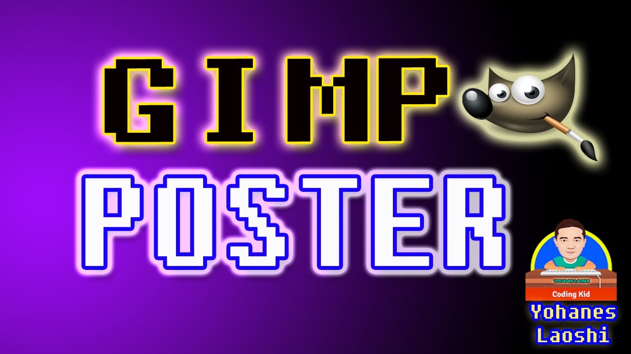 How to make Poster in GIMP | Gimp Tutorial - YouTube