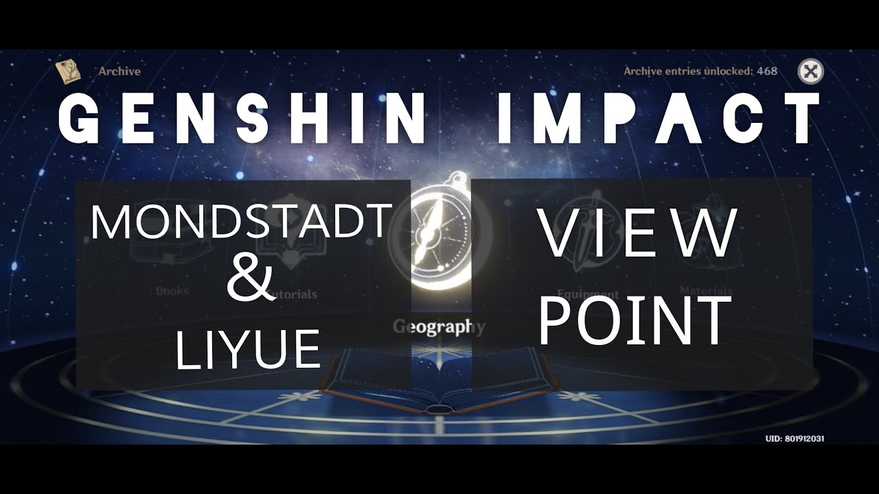 GENSHIN IMPACT - All Viewpoints of Mondstadt & Liyue - YouTube
