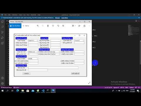 Lập trình giao diện người dùng với Python. Bài 1: Viết phần mềm thiết ...