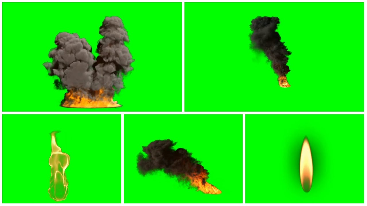 Candle and Huge Fire Animation Green screen VFX HD - YouTube