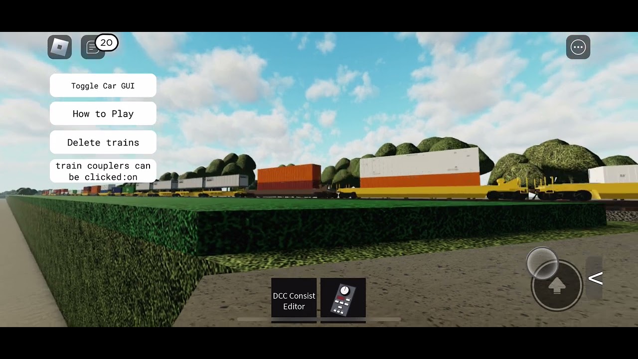 UP 9021 Leads a northbound Intermodal train Roblox Southline district ...