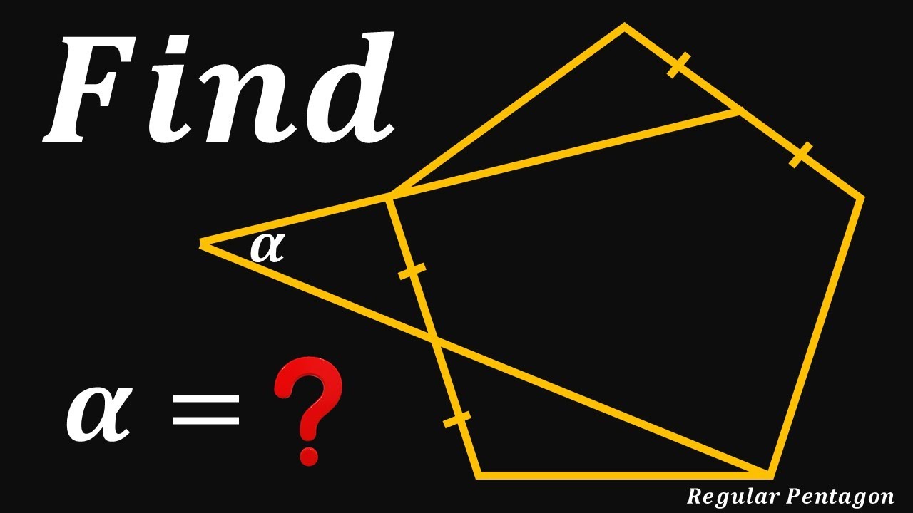 Find angle alpha | Geometry puzzle #maths #math - YouTube