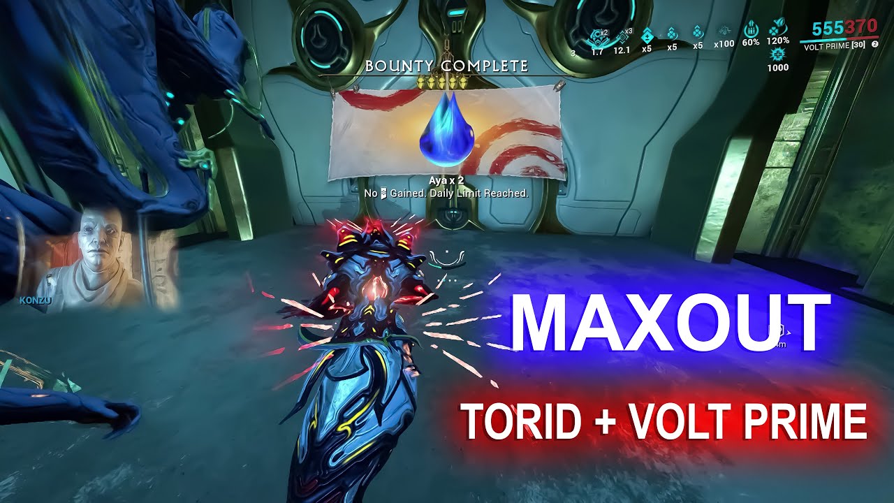 True Master Maxout Broken Torid + Volt Prime Build Aya Farm Warframe ...