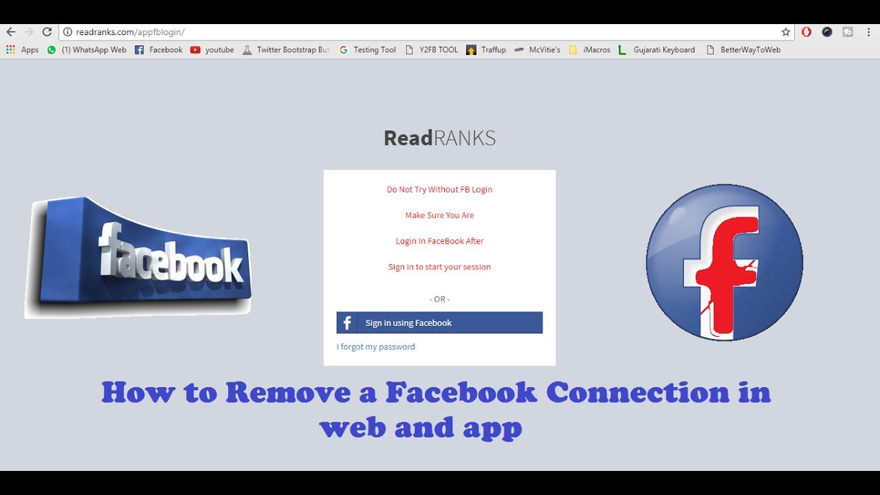 How to Remove a Facebook Connection in web and app - YouTube
