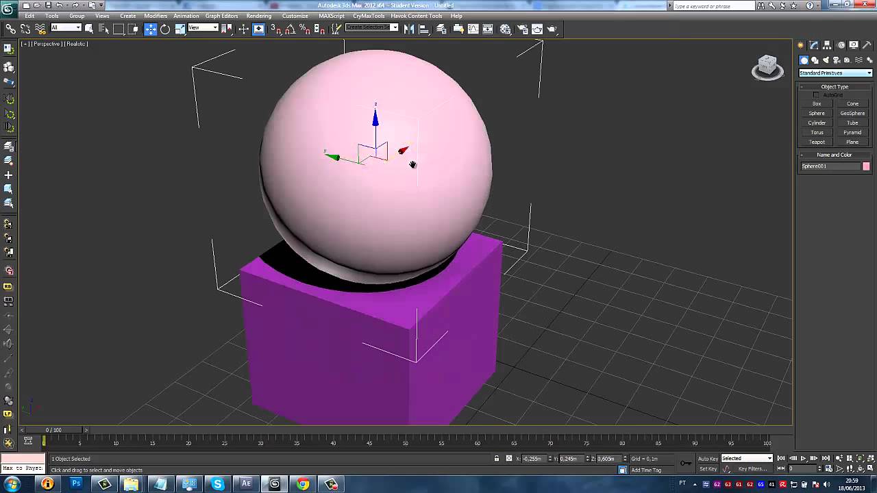 3D MAX BÁSICO AULA01 - YouTube