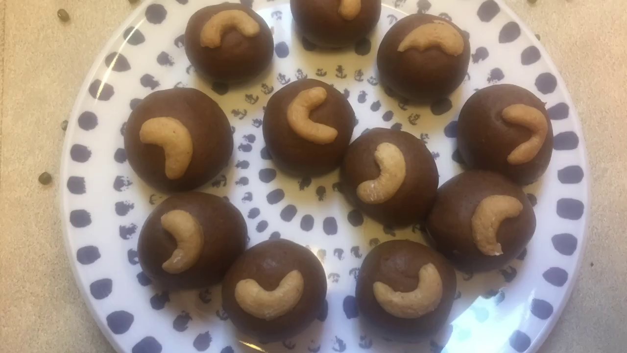 Green moong laddu recipe/Diwali special/green gram laddu/pasipairu ...