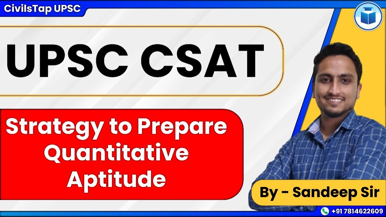 UPSC CSAT | Analysis | Strategy to Prepare Quantitative Aptitude | By ...